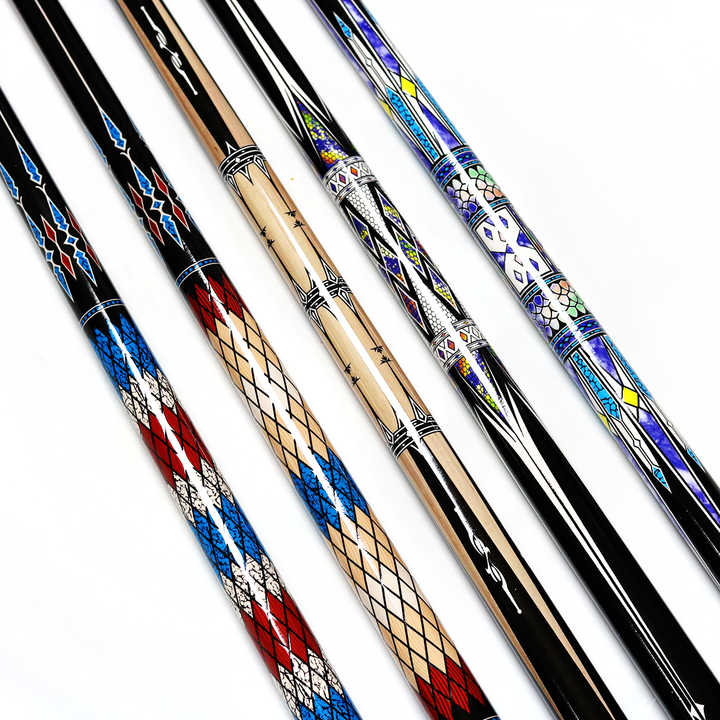1/2-PC Maple Wood Billiard Pool Game Training Club House Cue Stick