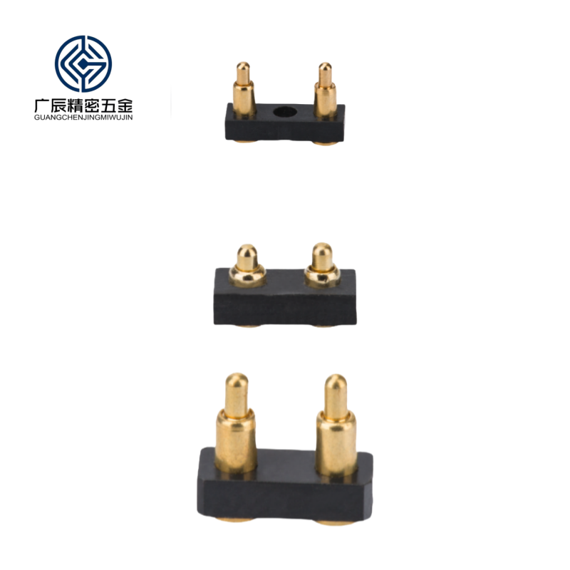 2 Pin Brass Pogo Pin Connectors Spring Loaded Pins Male Female ...