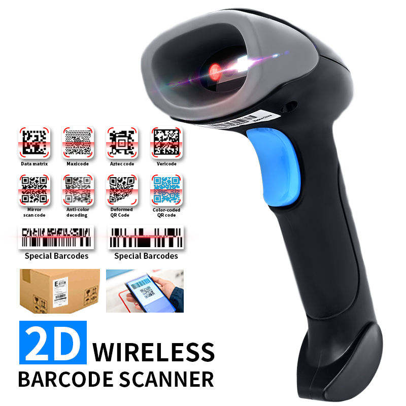 659DB Handheld 1D 2D Barcode Scanner Reader USB Automatic QR Code ...