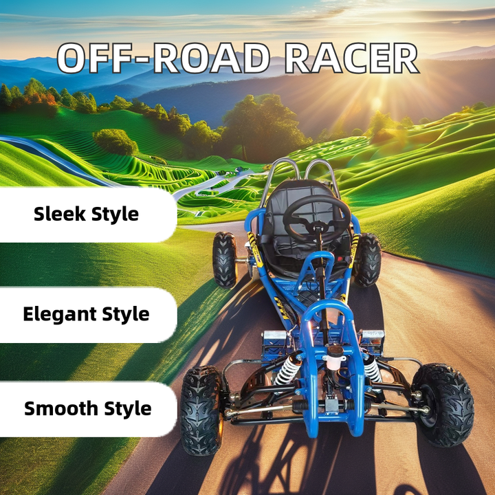 50cc Gasoline Mini Karting Car - Outdoor Pedal Go Karts