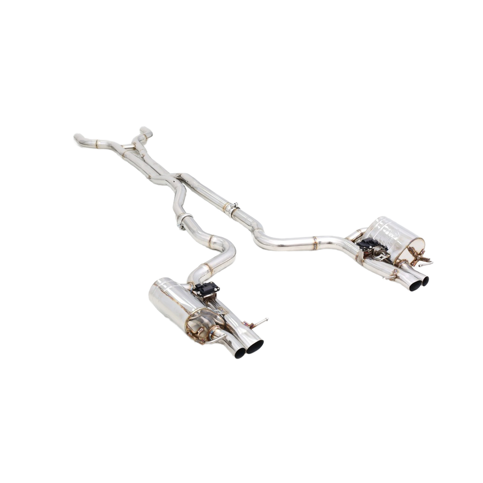 Titanium Catback Exhaust Pipes for Mercedes-Benz C63/C63S AMG W205 4.0T ...