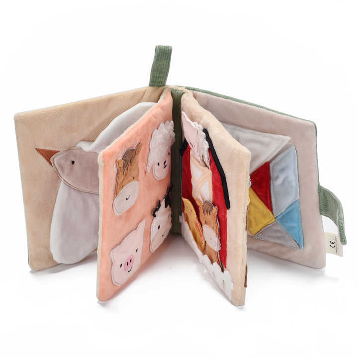Baby Washable Fabric Cloth Baby Books Colorful Fabric Cloth Book Parent ...