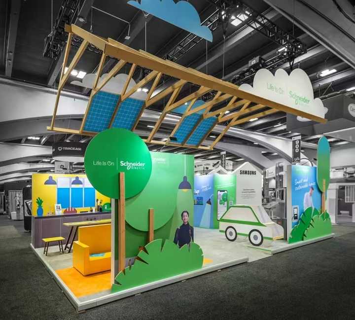 E-File Custom 3D Design Virtual Trade Show Booth Structure with Fast ...