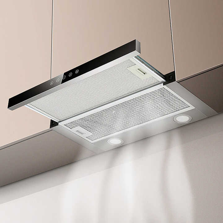 Smart Kitchen Chimney - 600mm Pull-Out Smoke Extractor
