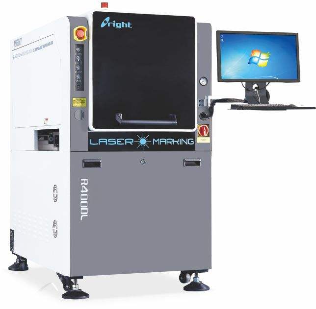 Right SMT in Line Single Head Dual Lane Laser Marking Machine-R400DL ...