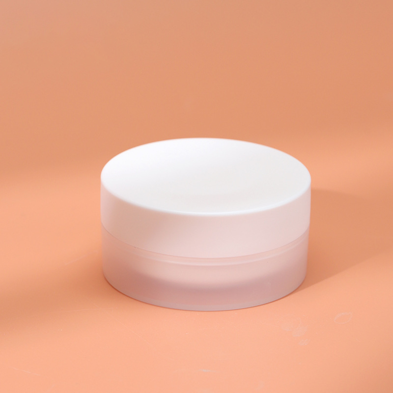 Factory Wholesale Eco-Friendly White Double Wall Round Plastic Cosmetic ...