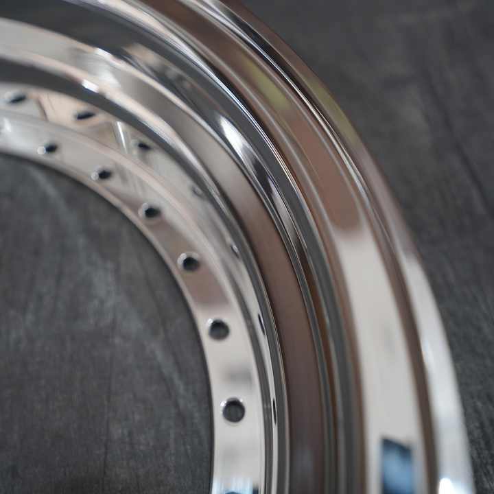 Polished Custom 3 Piece Forged Wheel Outer Lip for BBS RS2 Work