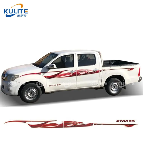 Vinyl Car Sticker PVC for Hilux Car Lines Cover Stripes Graphics ...