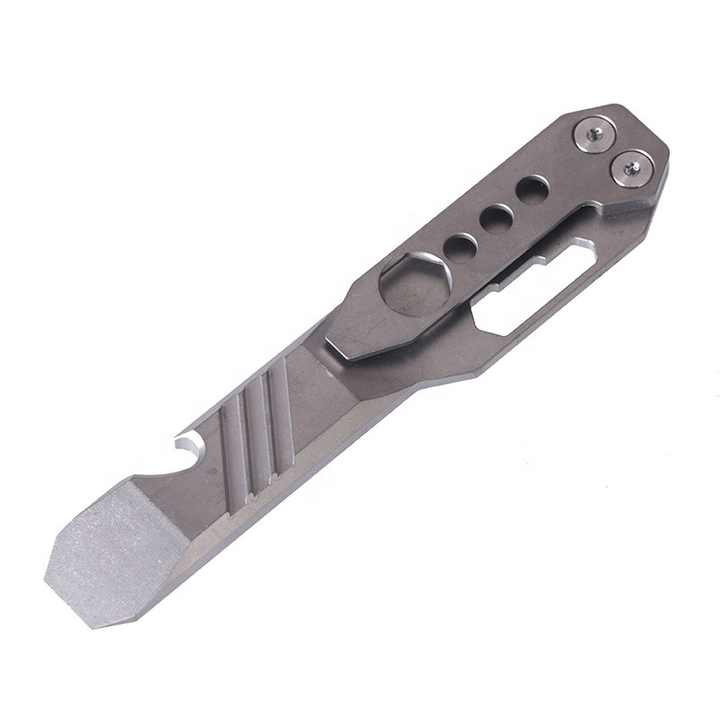 Titanium Wrecking Bar Demolition Crowbar and Tactical Survival and Outdoor Multi Tool EDC Pry Bar with