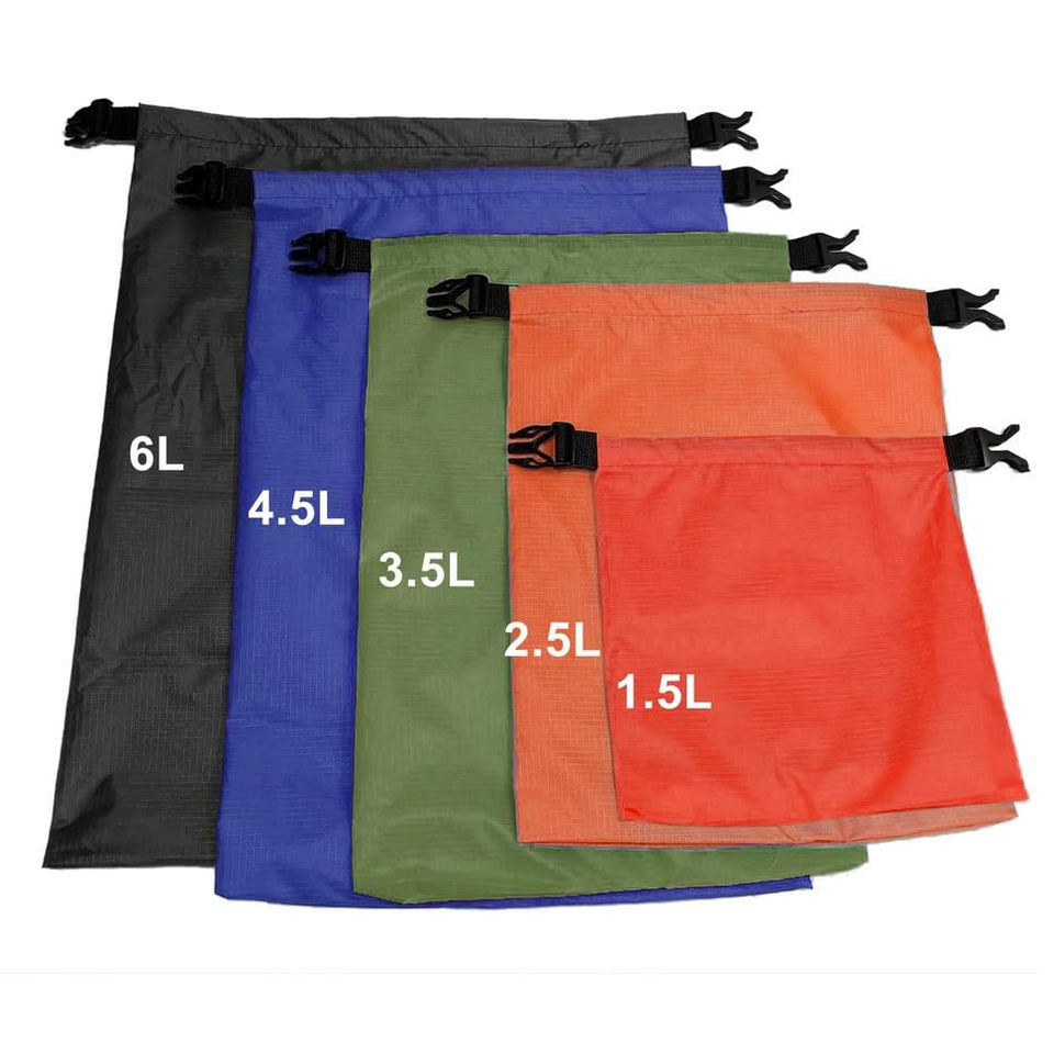 5 Pack Waterproof Dry Sacks Lightweight Outdoor Dry Bags Ultimate Dry ...