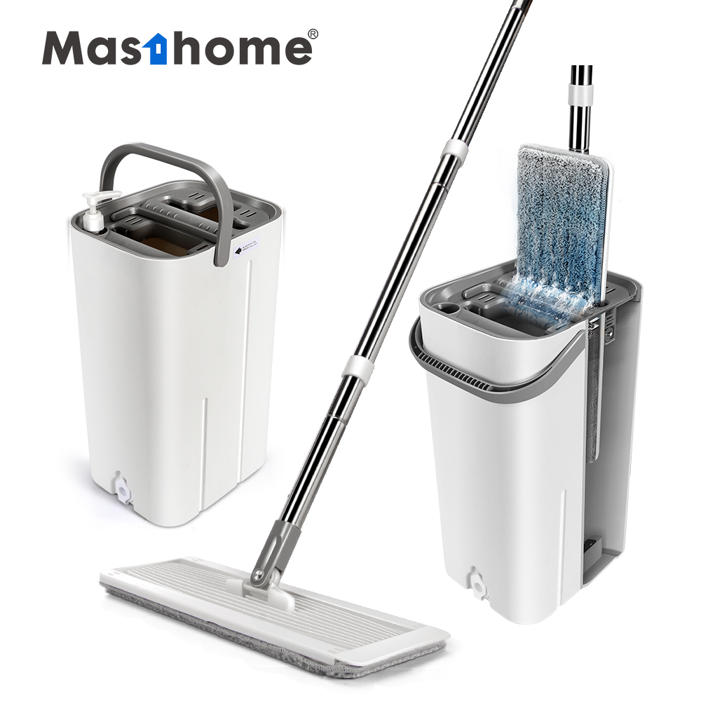 360 Degree Spin Magic Mop & Bucket Set - Stainless Steel Pole ...
