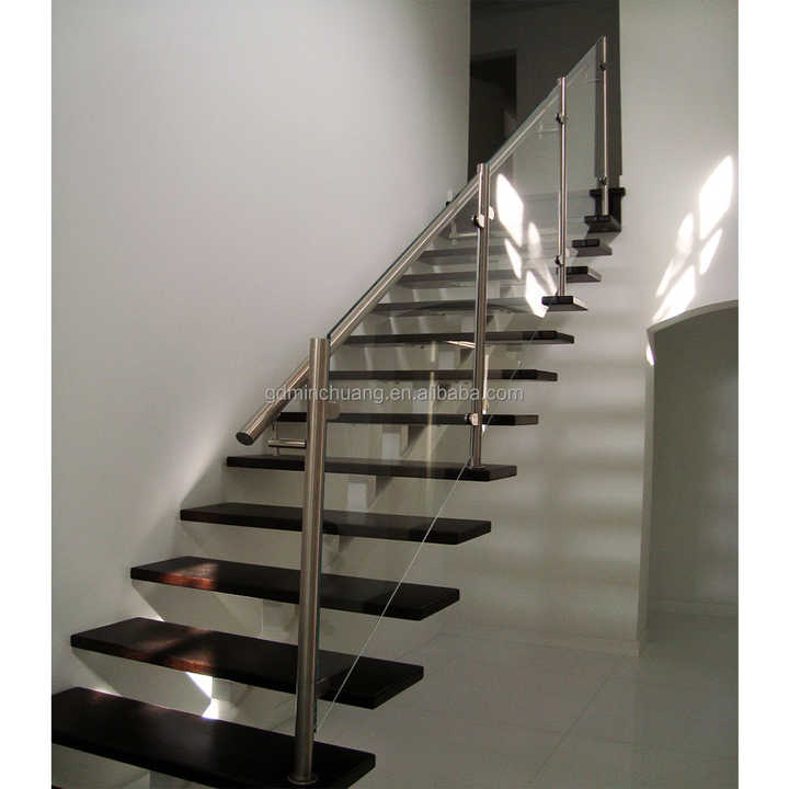 American Oak Wood Tread Stair Wood Step Stairway Straight Stairs ...