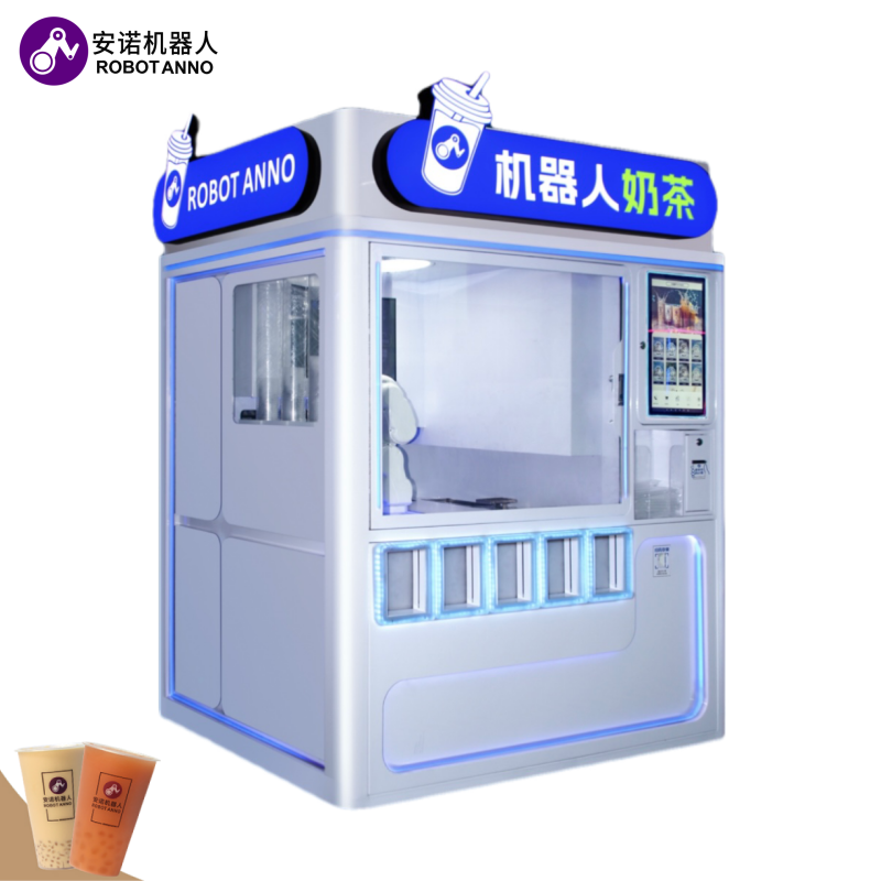 AI New Bubble Tea Robot Vending Machine - 24-Hour Operation
