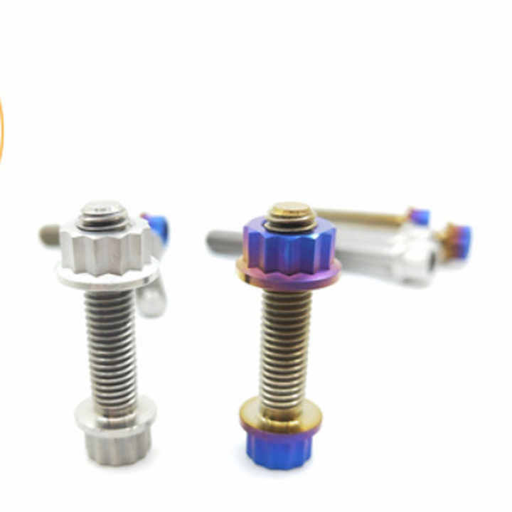 Customized M7 M10 Titanium Gr2 Gr5 TA2 TC4 Anodized Bolts