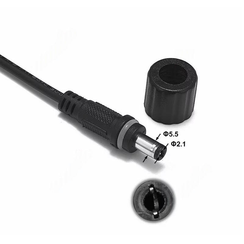 Waterproof DC Pigtail Cable 5.5mm 2.1mm Jack Male Female Power Adapter ...