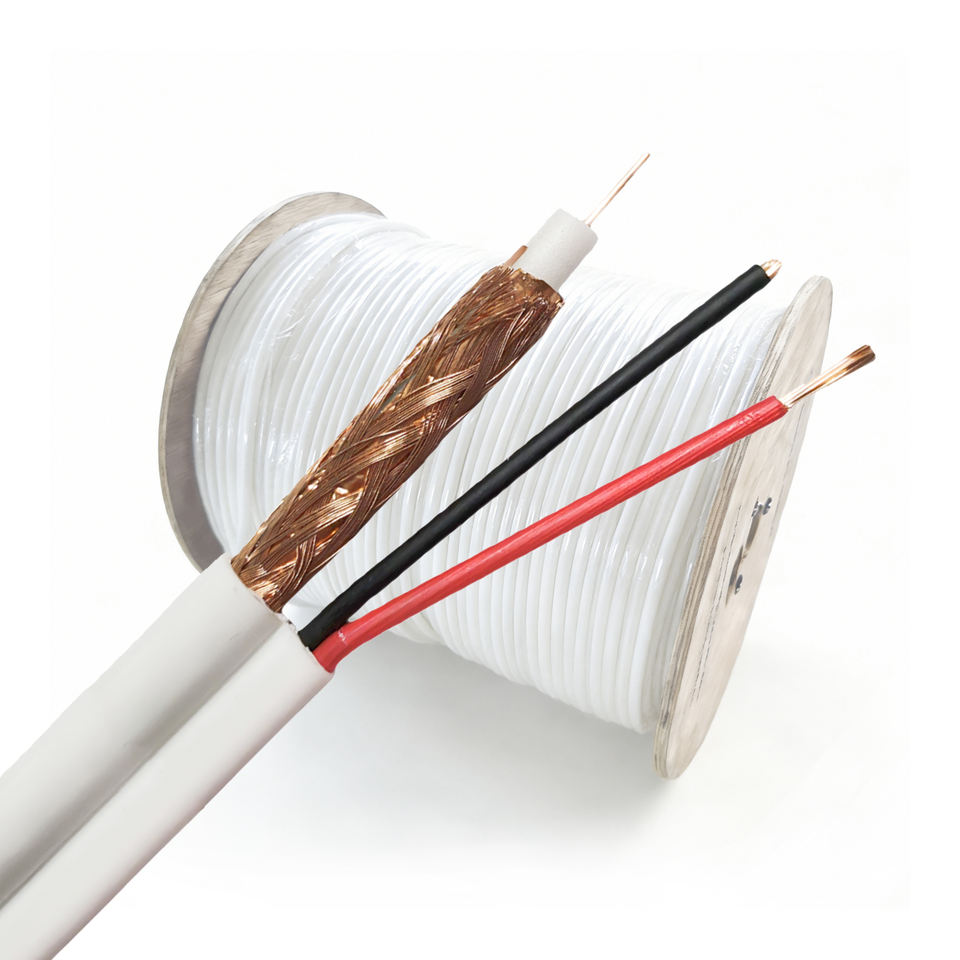 2026 New Brand 500m RG59+2C Camera CCTV Cable High Speed RG59 Coaxial ...