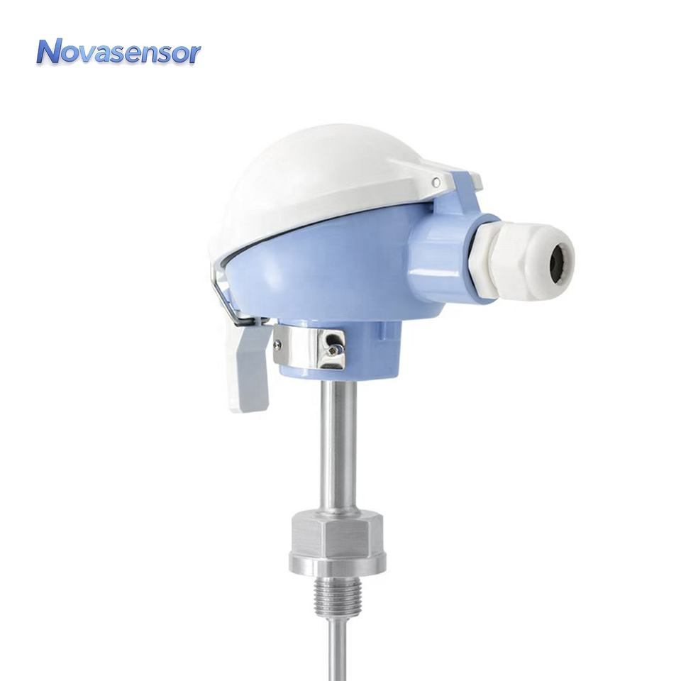 OEM 4~20ma Pt100 IP65 Liquid Gas Armored Temperature Transducer ...
