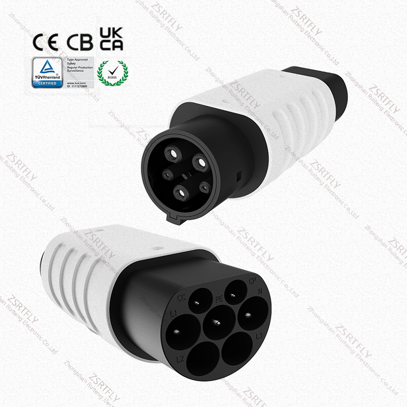 Custom Electric Vehicle Charging Adapter EV Charging Connector Adapter ...