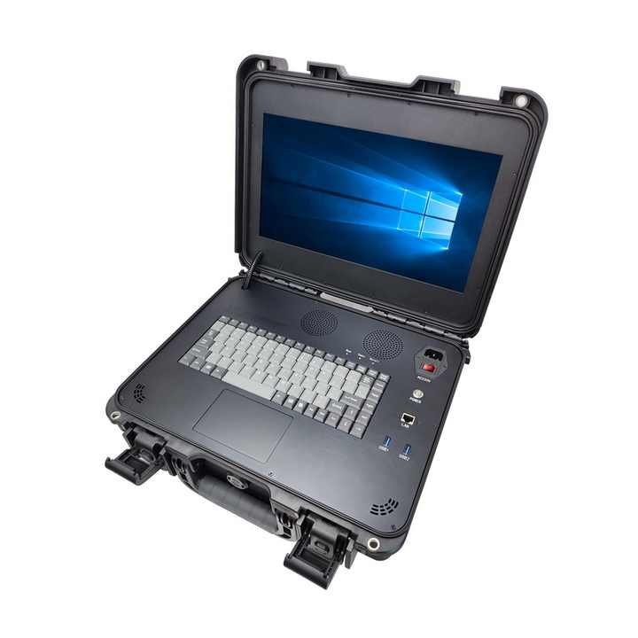 Customizable 15.6 Inch Rugged Industrial Portable Chassis