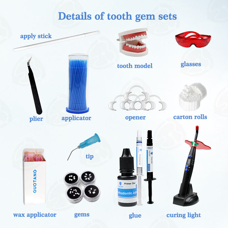 GT Exclusive DIY Tooth Gem Kit Complete Dental Jewelry Application Set ...