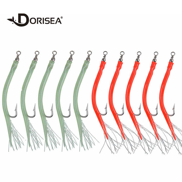 DORISEA Fishing Gummimakk Gummi Makk Mak Norwegen Hooks