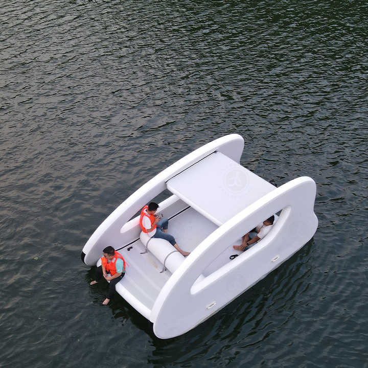 EJIA Inflatable Lake River House Boat - Perfect for Water Adventures