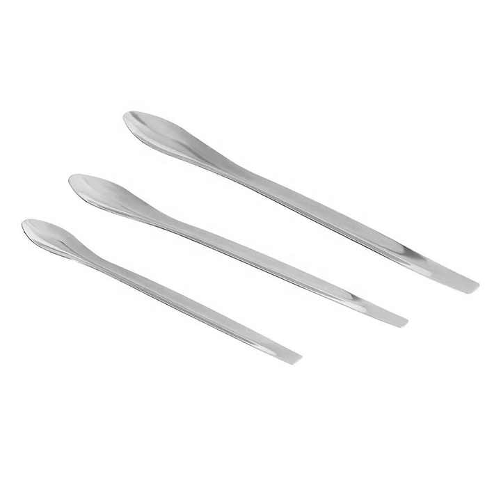 12Pcs Stainless Steel Lab Spatula Micro Scoop - 22cm Long Sampling ...