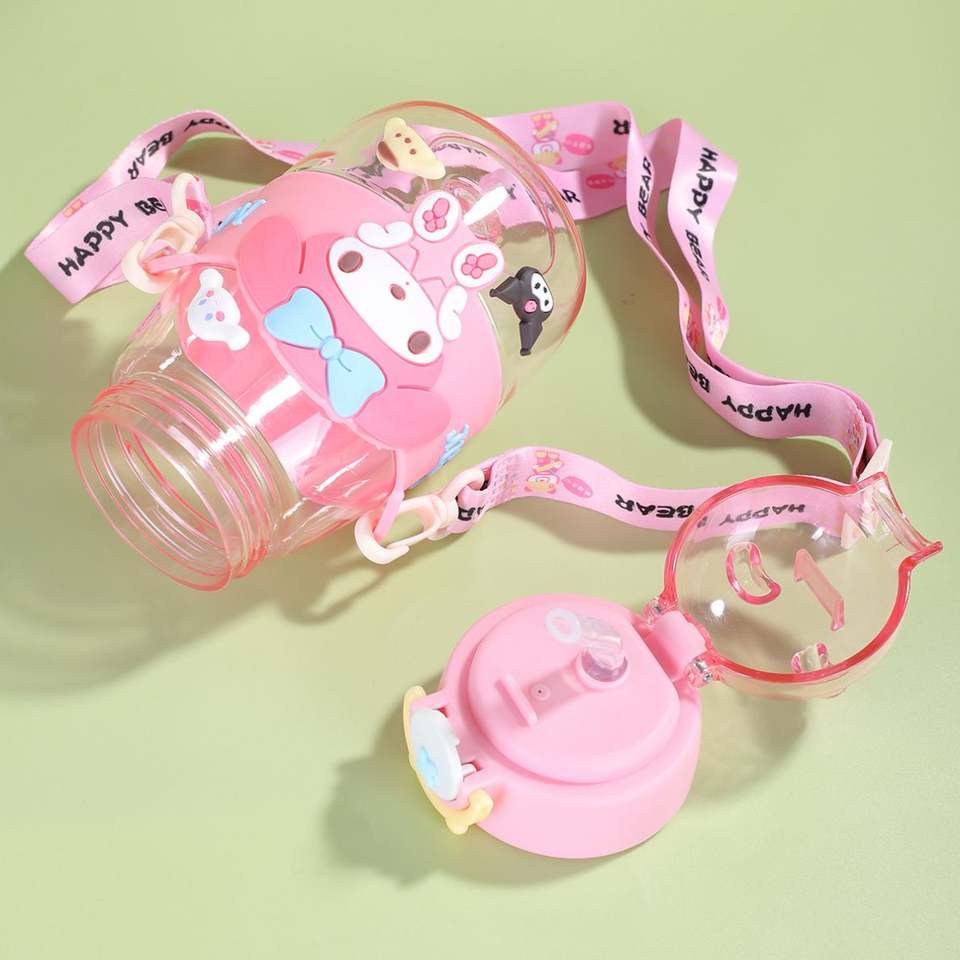 600ml Portable Drinking Cartoon Cute Bear Water Bottle Portable ...