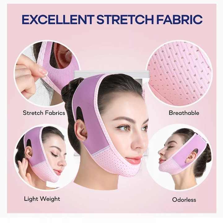 2025 New Arrival Double Chin Reducer Chin up Mask Face Lifting Belt V ...