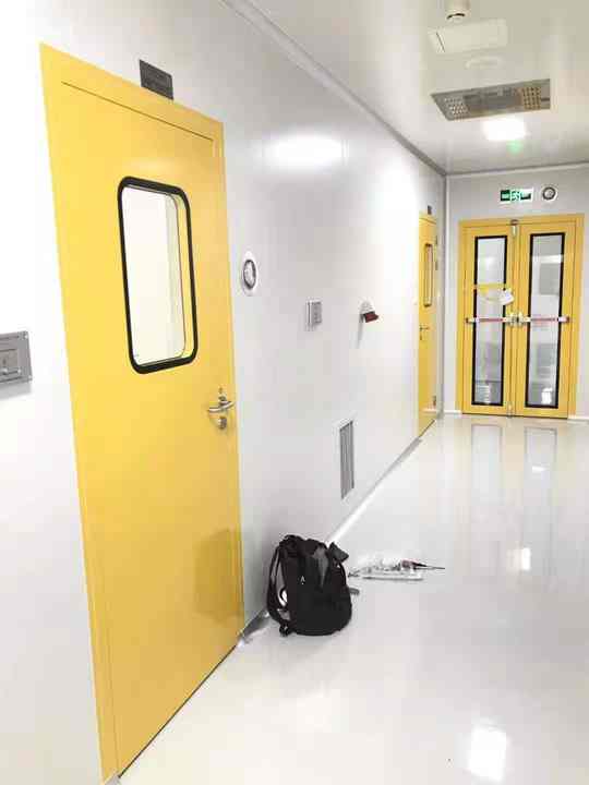 Customized Modular Cleanroom Security Door Systems Glasses Fire Exit ...