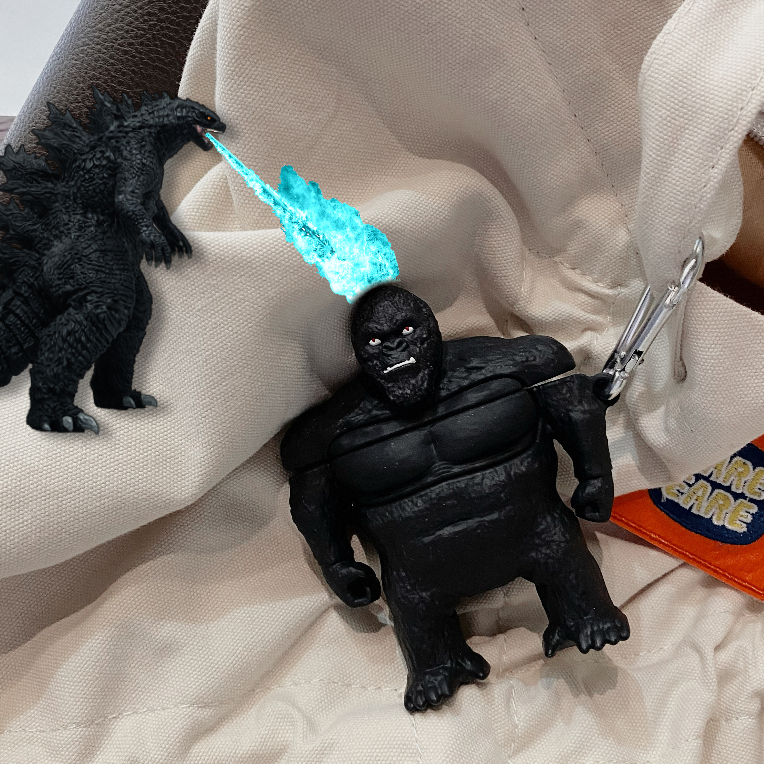 Protective and Stylish godzilla airpod case for Optimal Headphone Care