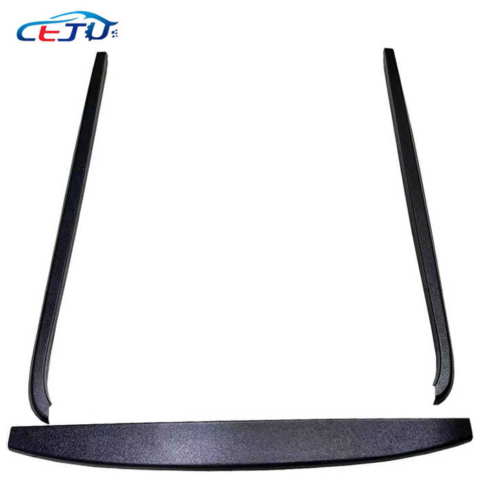 Tail Gate Rail Guard Cover on Double Cab Bed Rails Trims Rear Trunk ...