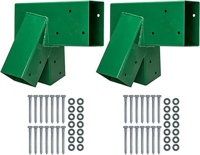 Playhouse Square Beam Swing Corner Bracket - Heavy-Duty Metal