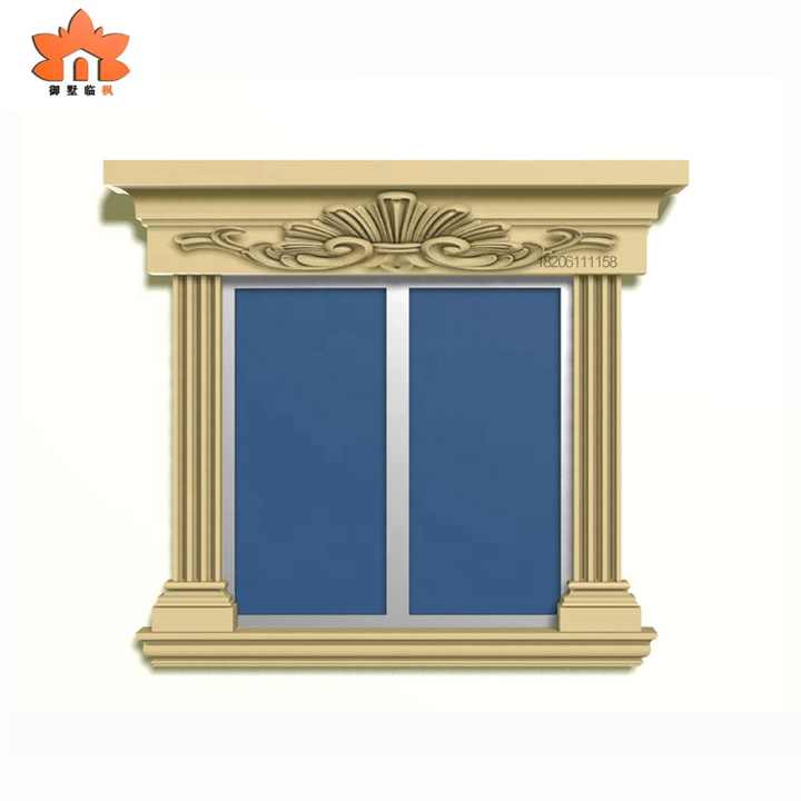 Home Exterior Window Sill Decoration with High Density EPS Moulding Trim