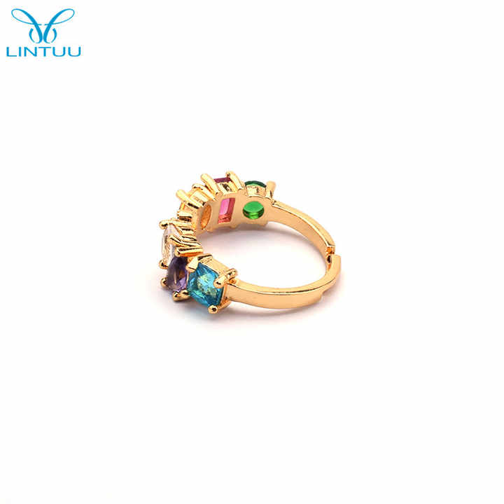 Alphabet Rings - 26 Letter, 18K Gold Plated, Adjustable Size