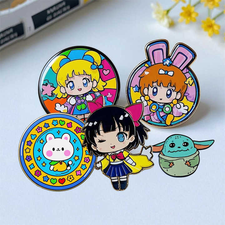 Metal Badge Customization Custom Enamel Pin Backing Card Manufacturer ...