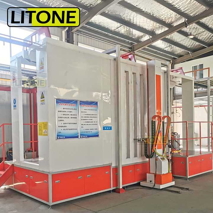 Enclosed Conveyor Chain Powder Coating Production Line with Industrial ...