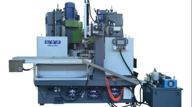 Vertical 2-spindle Turntable Compound Machine PLC Milling Tapping ...