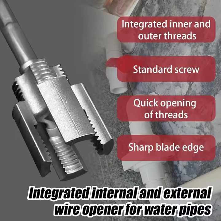 PPR Pipe Threading Tool for 1/2" & 3/4" Pipes Integrated Internal ...