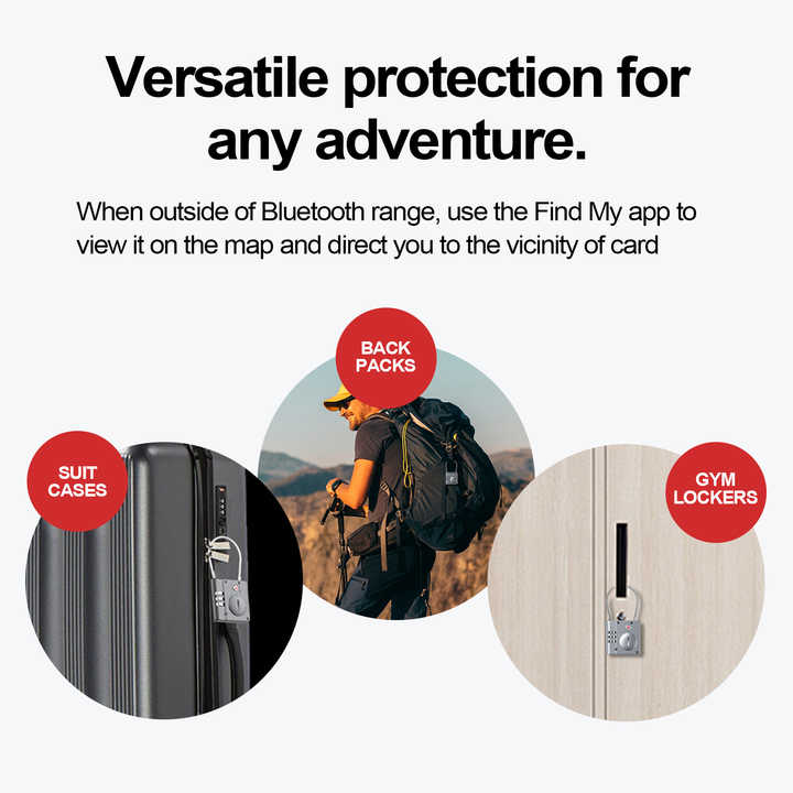 TSA Approved Travel Locks with Smart Tag - Anti Lost Locks