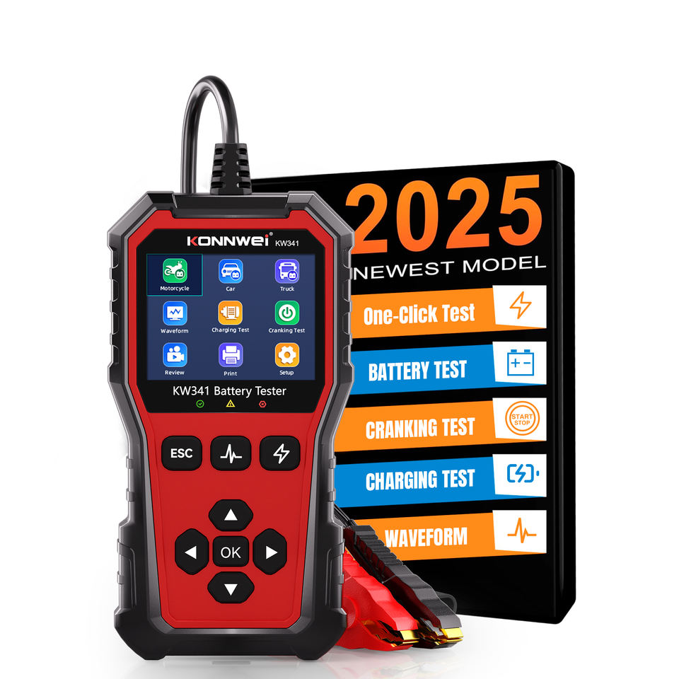 2026 KONNWEI Car Battery Diagnostic Tool 6V-12V-24V Battery Information ...