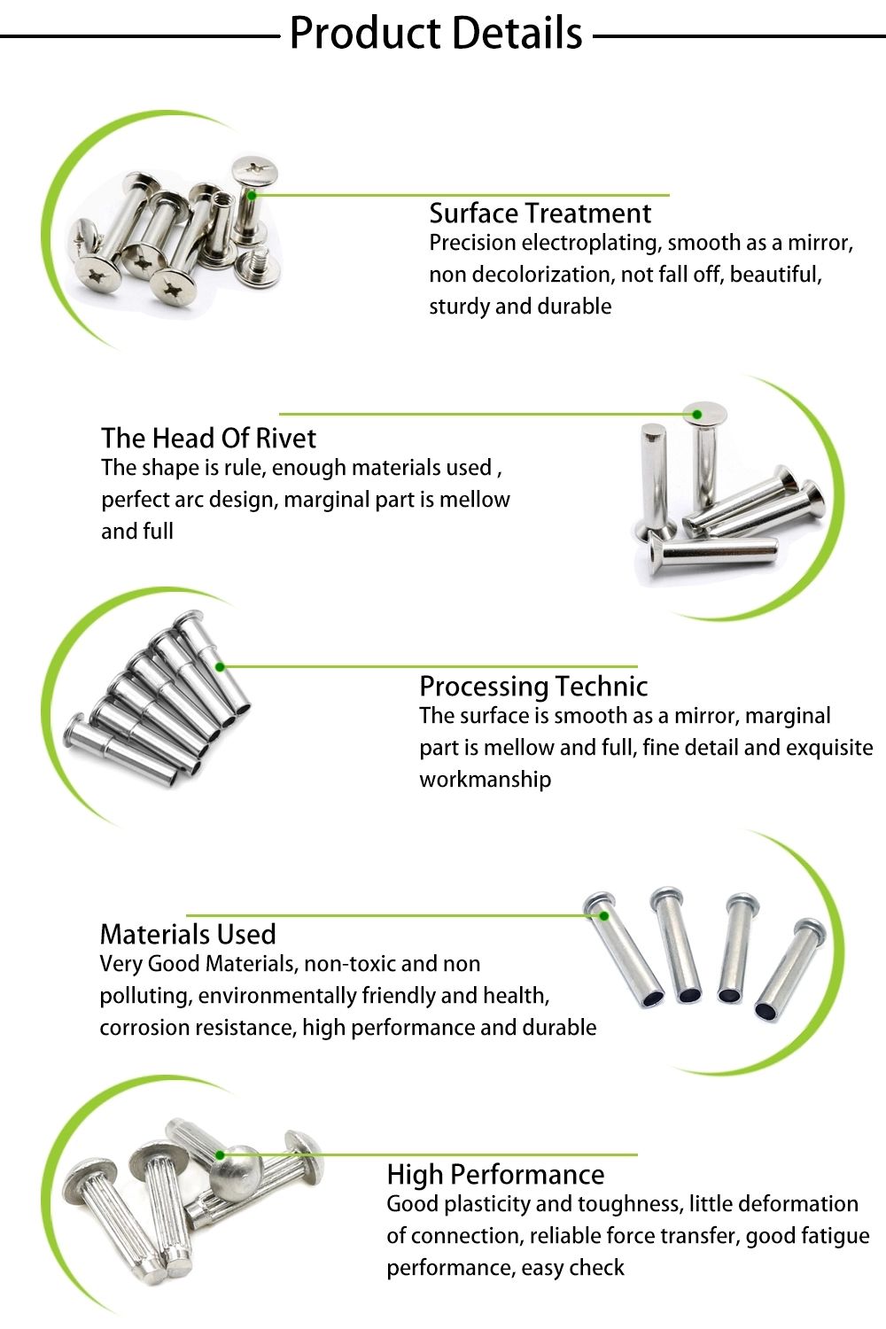 Custom cheap steel rivets manufacturer, miniature semi-tubular metal ...
