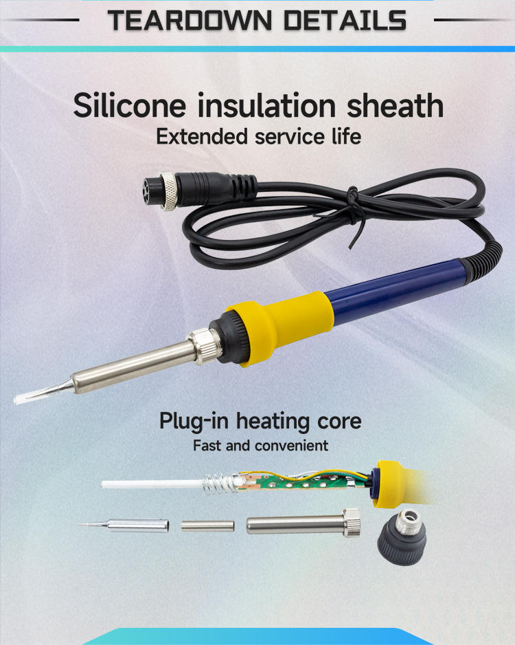 3 in 1 Hot Air Gun Soldering Iron Power Supply Welder Soldering Station ...