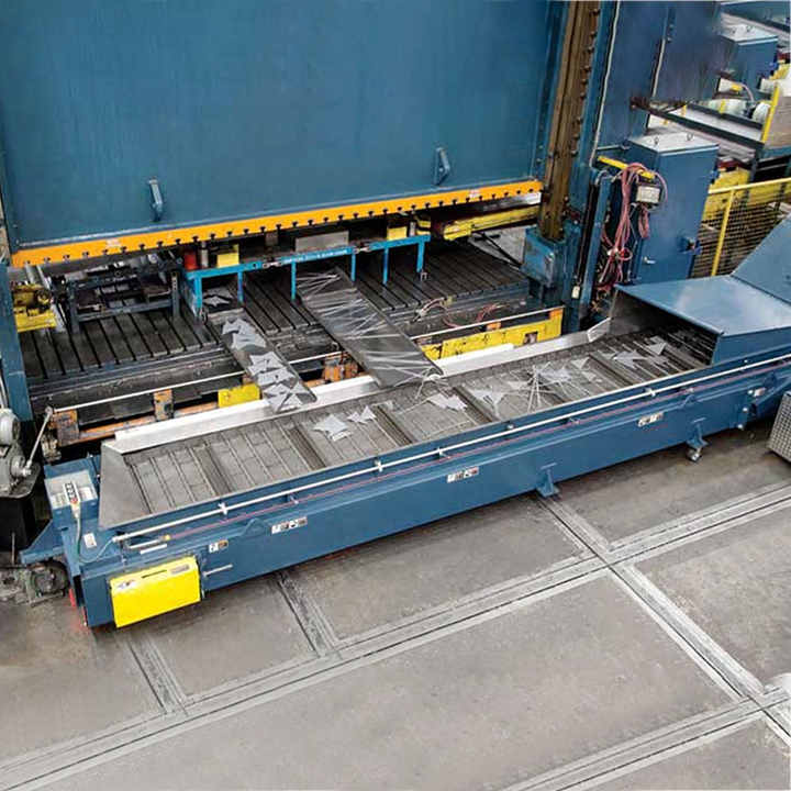 Robust Modular Chip Conveyor Belt System Spiral Chip Auger Scraper ...