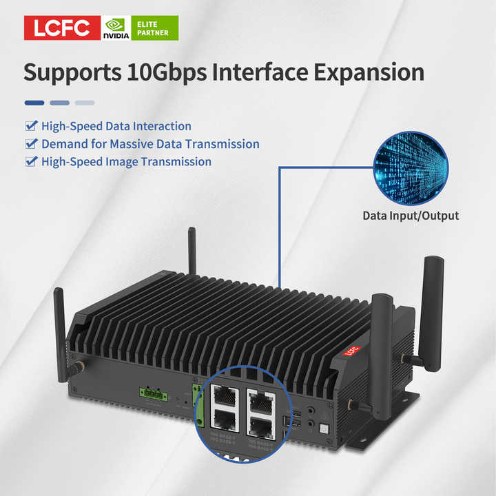 Jetson AGX Orin-64GB AI Edge Computer EA-B600, Supports 10Gdps Interface Expansion, Fanless ...