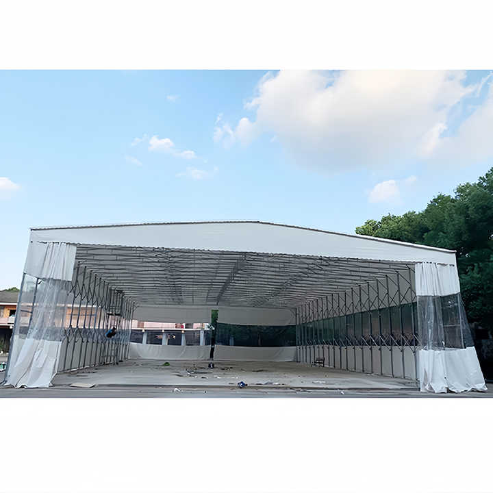Large Outdoor Movable Push-Pull Electric Event Sliding Sunshade Canopy ...