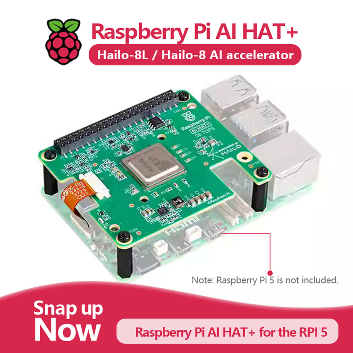 Official Raspberry Pi 5 AI HAT+ Artificial Intelligence Kit with ...