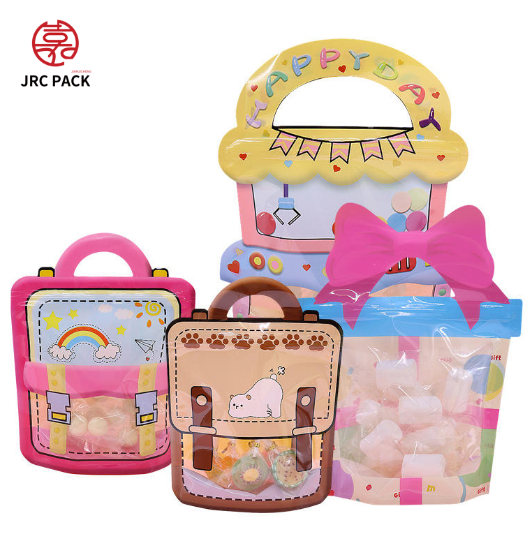 Hot Sale Cute Cartoon Design Gummy Candy Bags Zipper Stand up Bag ...