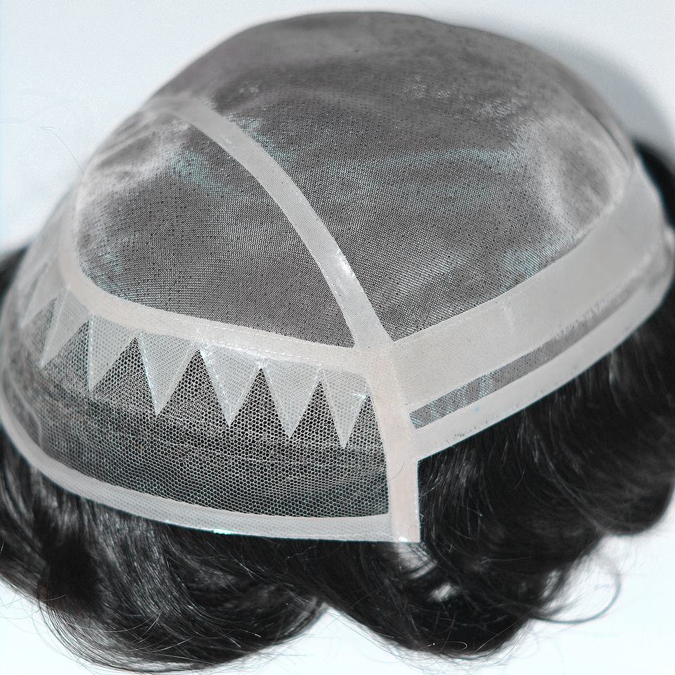 Custom Men Toupee swiss Lace with Monoliament Lace 100% Human Hair ...