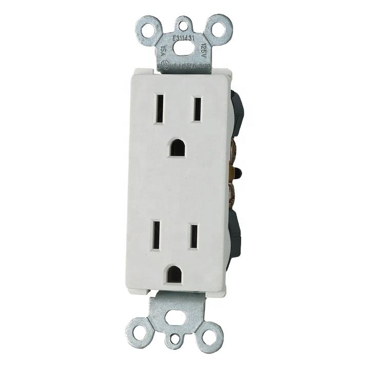 6 Outlets 15A 125V Wall Socket Outlet Non TR Duplex Receptacle /cUL ...